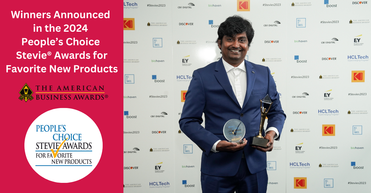 Winners Announced in 2024 People’s Choice Stevie® Awards for Favorite New Products